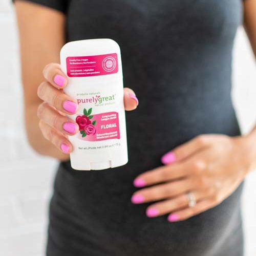 Floral Stick Deodorant | All Natural & Aluminum Free - Purelygreat ...