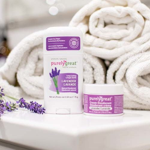 All-Natural Lavender Stick Deodorant | Purelygreat Natural Deodorant