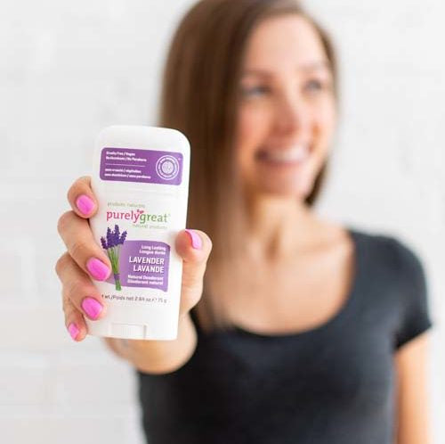 Lavender Stick Deodorant | All Natural & Aluminum Free - Purelygreat ...
